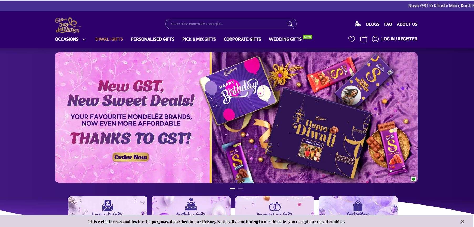 Cadbury Gifting Coupons, Promo Code & Offers