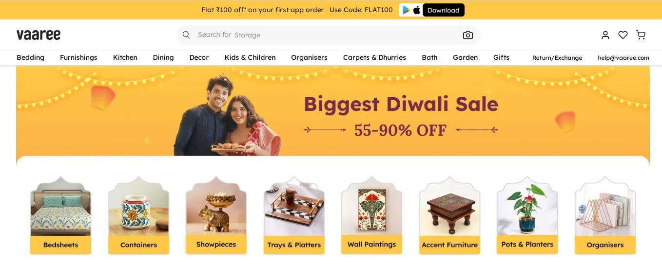 Vaaree Coupons & Promo Codes | Up To 90% OFF